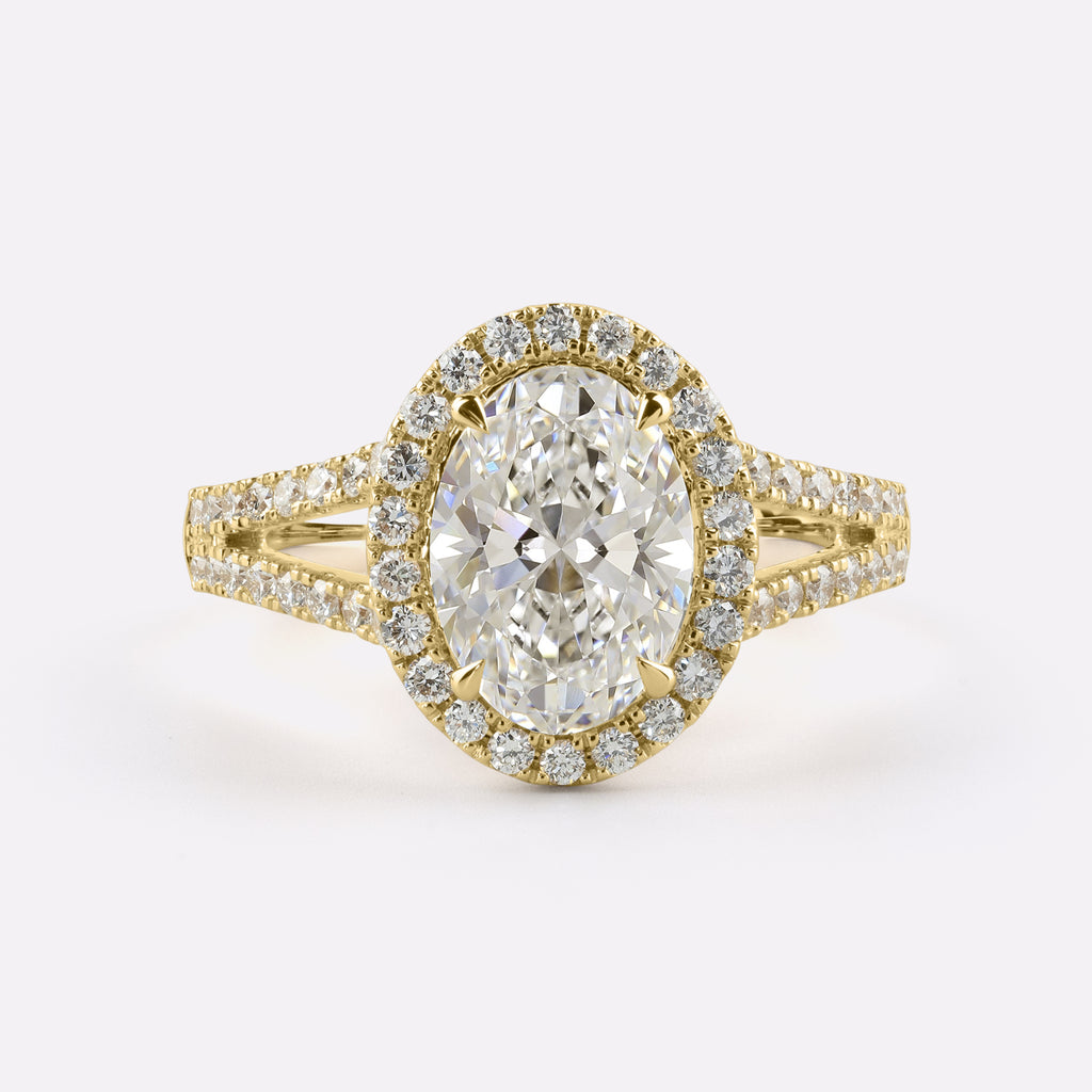 Oval Split Shank Ring RG981 – South Coast Jeweler